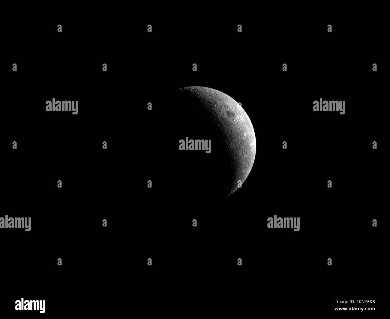 Seven phases moon Black and White Stock Photos & Images - Alamy