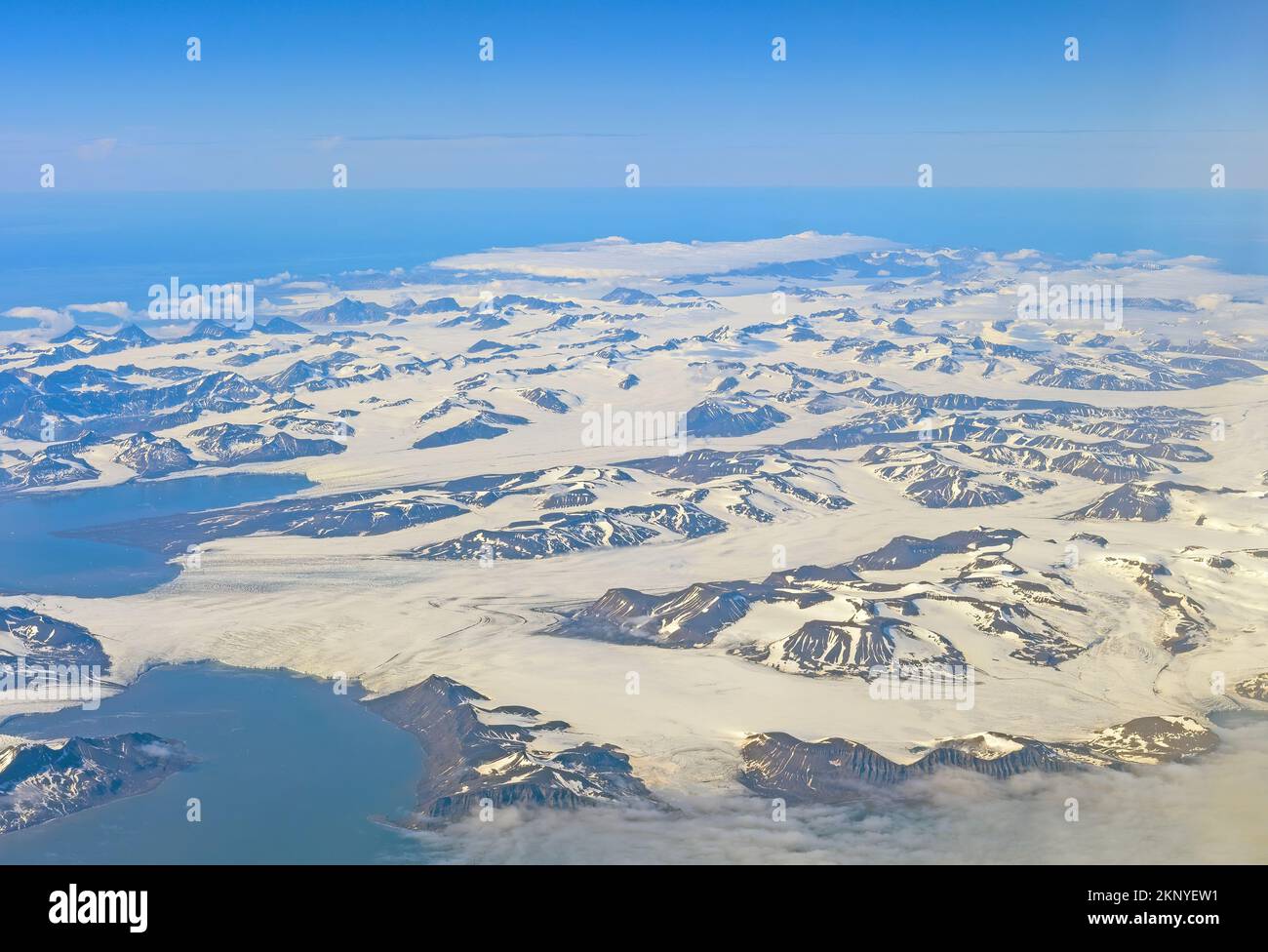 Aerial View of the Svalbard Islands in Norway Stock Photo - Alamy
