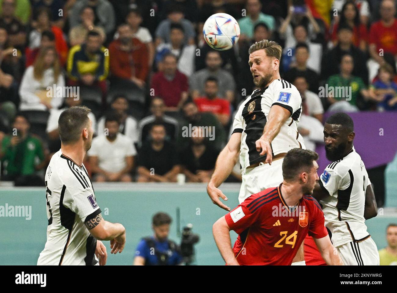 during Spain v Germany match of the Fifa World Cup Qatar 2022 at Al ...