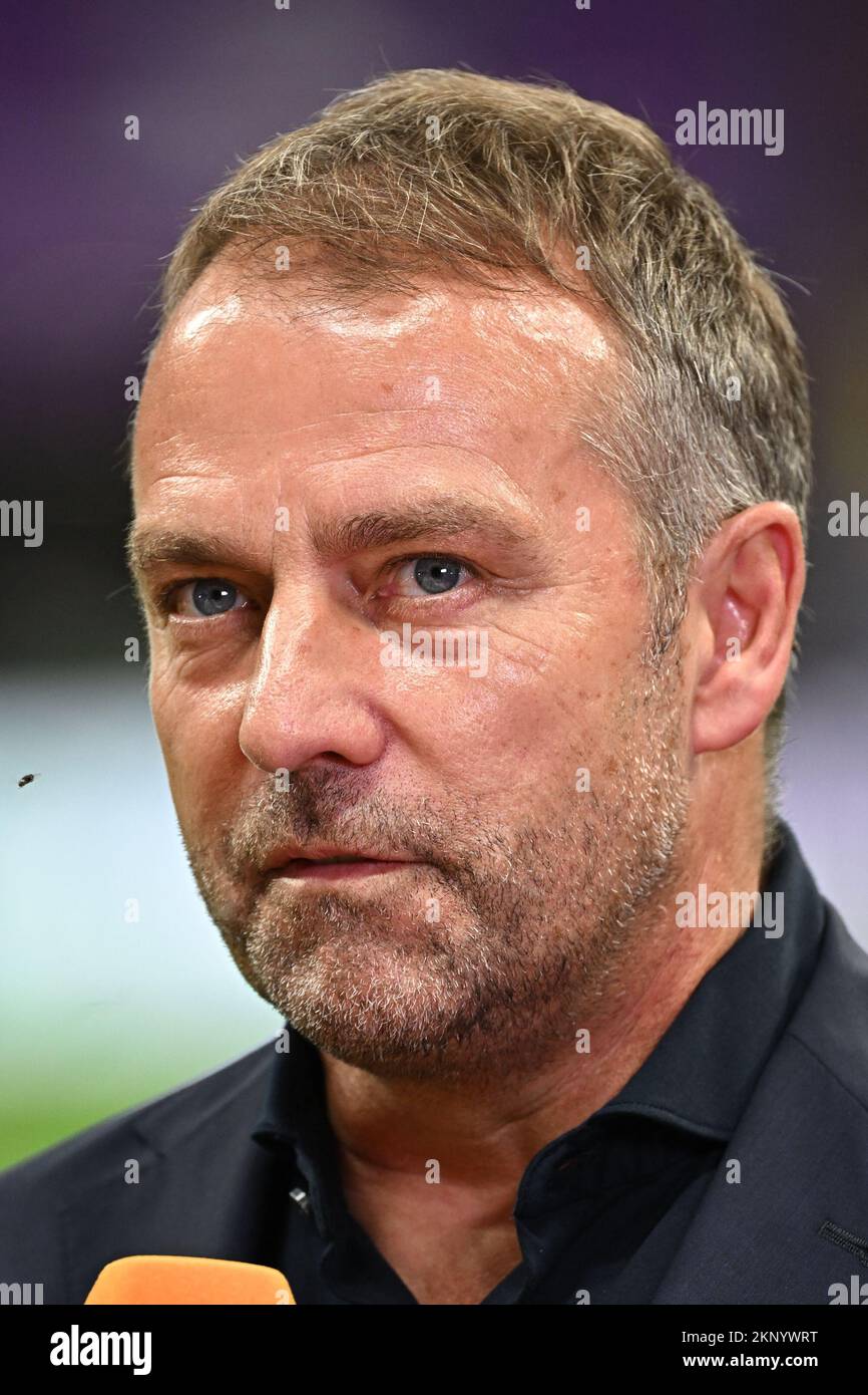 Hansi Flick the head coach of Germany during Spain v Germany match of ...