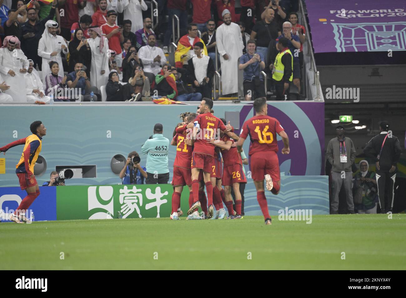 Doha -Qatar November 27, 2022,Fifa world cup Qatar Spain and Germany at ...