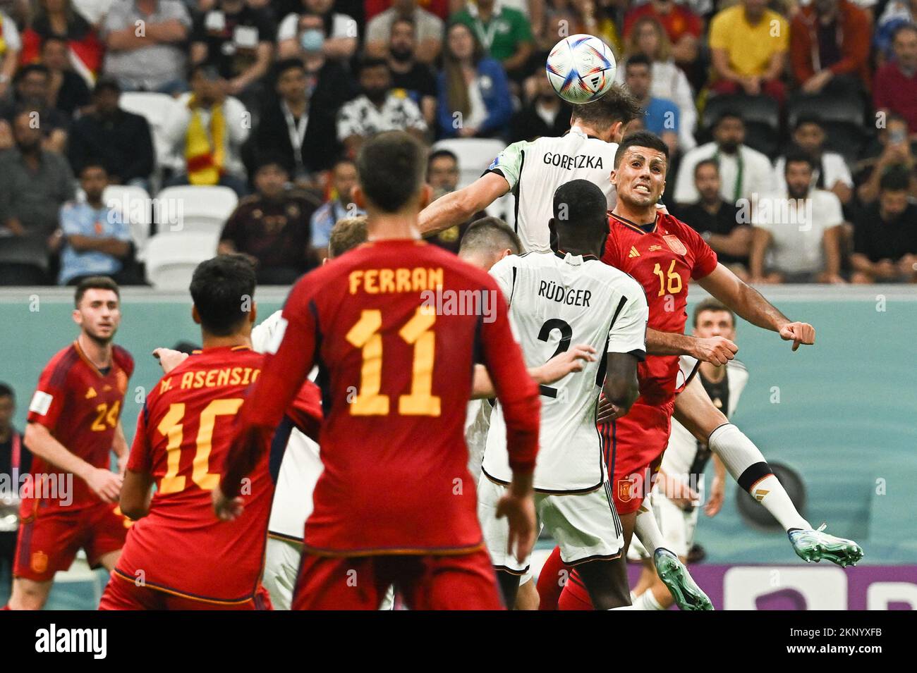 Rodri of Spain during Spain v Germany match of the Fifa World Cup Qatar ...
