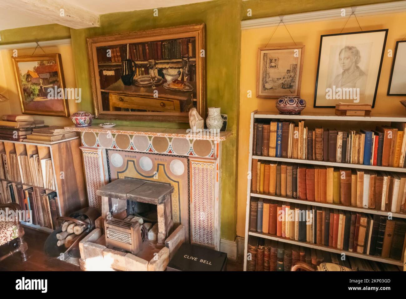 England, East Sussex, Firle, West Firle, Charleston House, The Home of ...