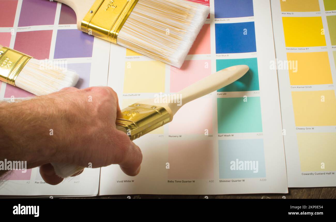 Colour chart decorate hi-res stock photography and images - Alamy