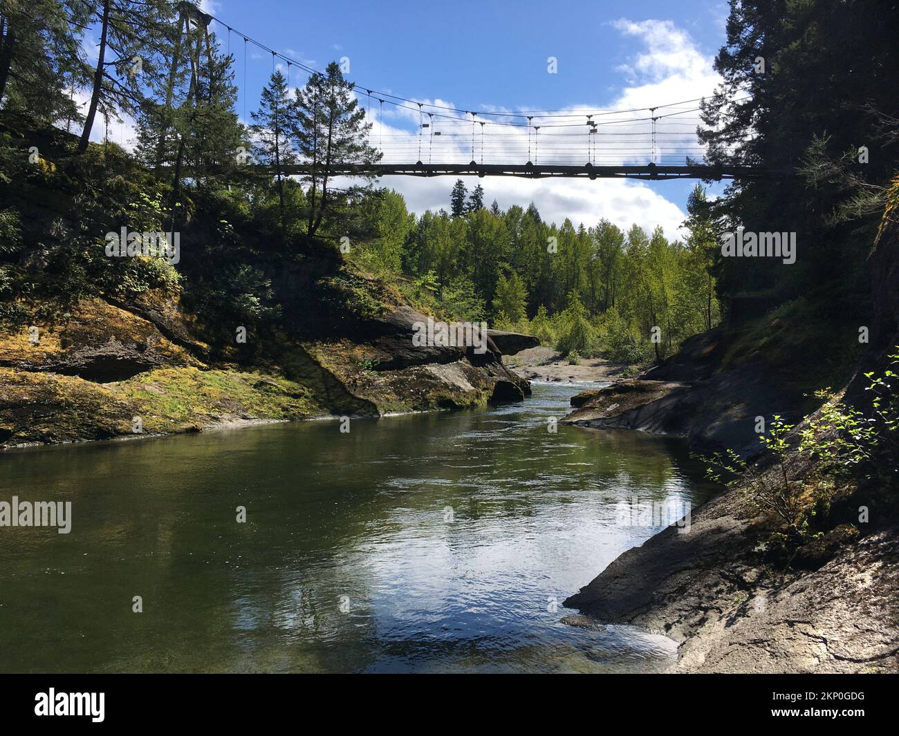 Top Bridge Regional Park in Parksville on Vancouver Island, British ...