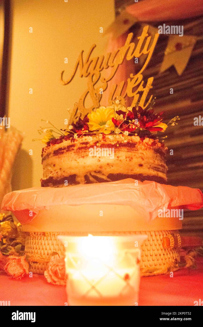 Birthday Decoration Setup, Cakes Stock Photo - Alamy