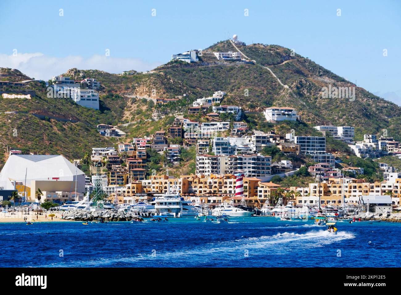 Cabo San Lucas, Mexico - November 7, 2022 - The view of luxury resorts ...