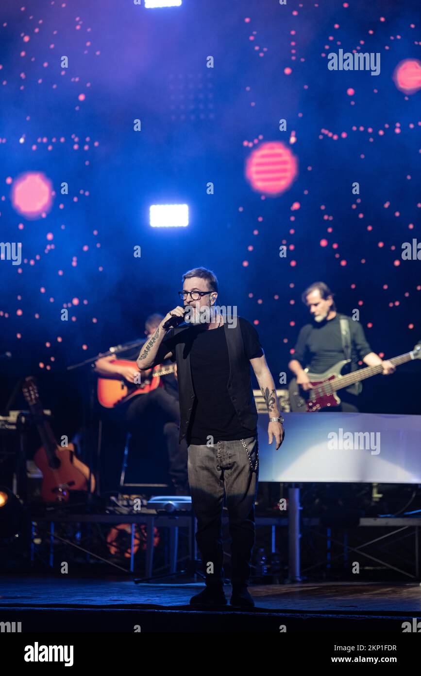 November 22, 2022, Naples, Naples, Italy: Italian singer Marco Masini ...