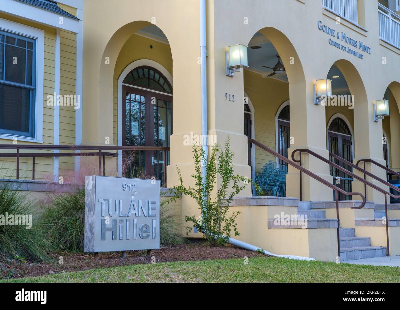 NEW ORLEANS, LA, USA - NOVEMBER 21, 2022: Tulane Hillel building on ...