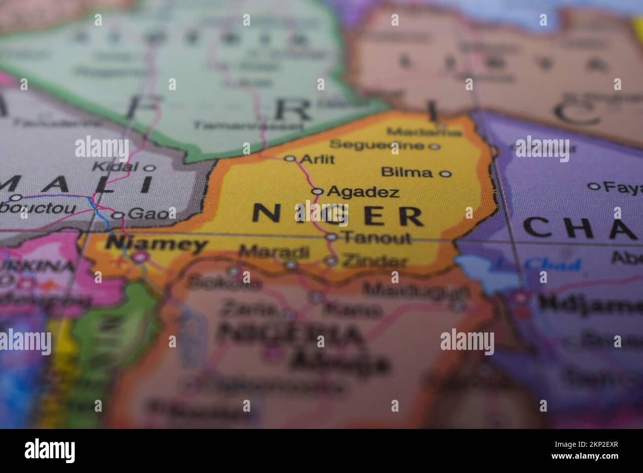 Niger country map hi-res stock photography and images - Alamy