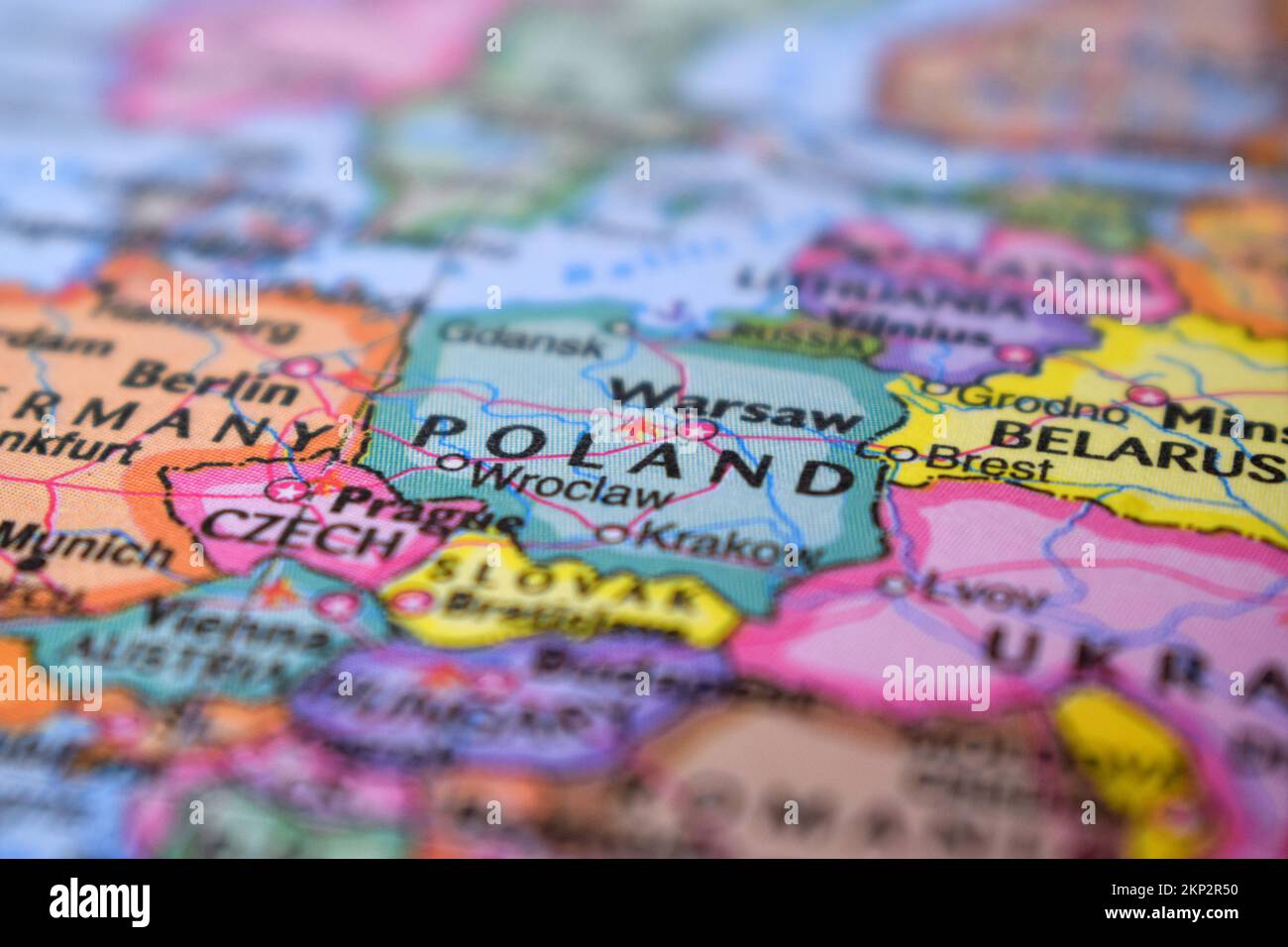 Country poland map hi-res stock photography and images - Alamy