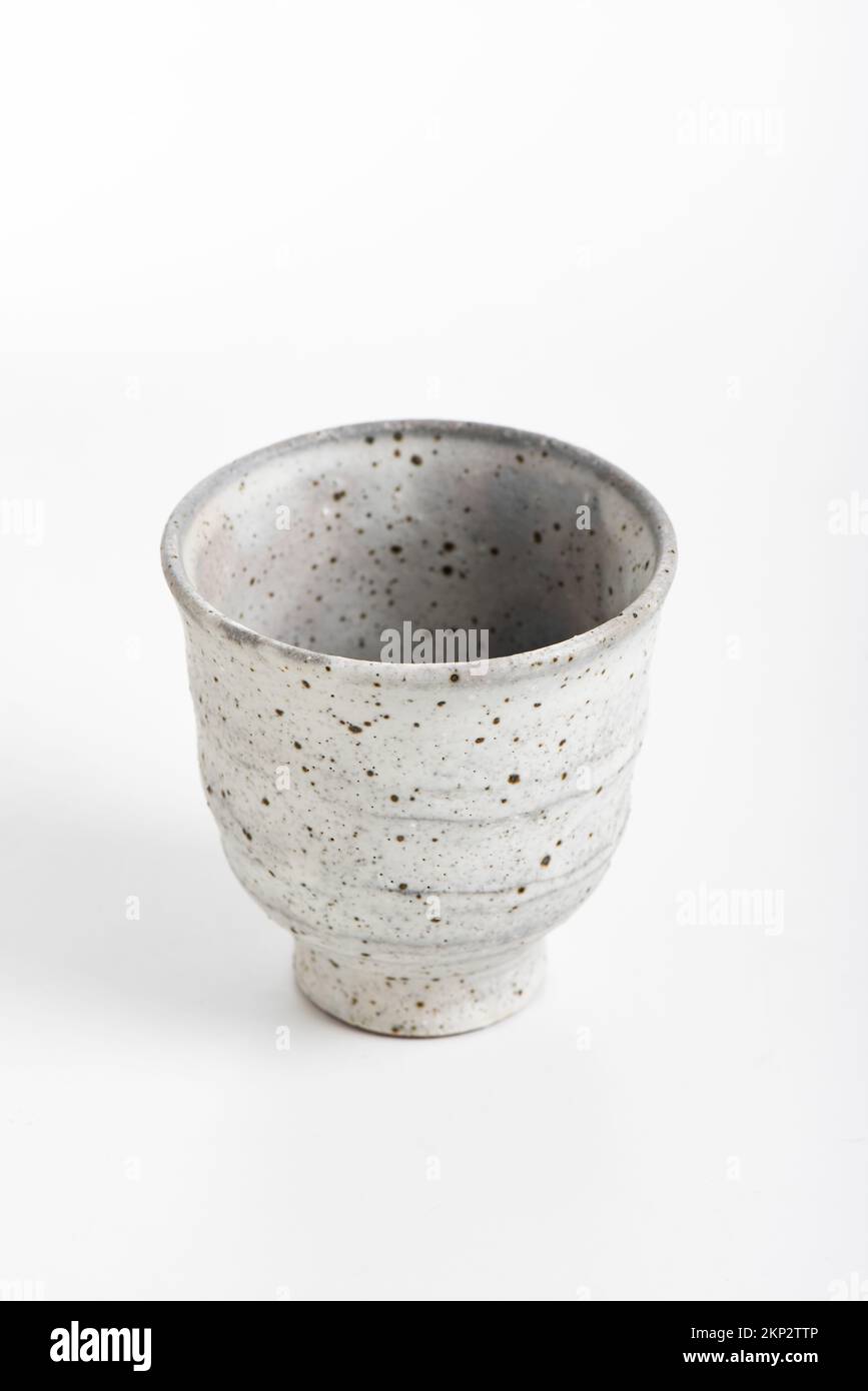 Japanese style of pottery isolated over white background Stock Photo ...
