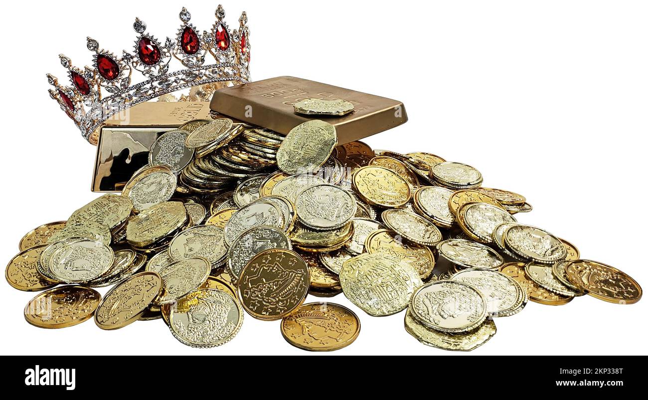Gold and silver bars and coins hi-res stock photography and images - Alamy