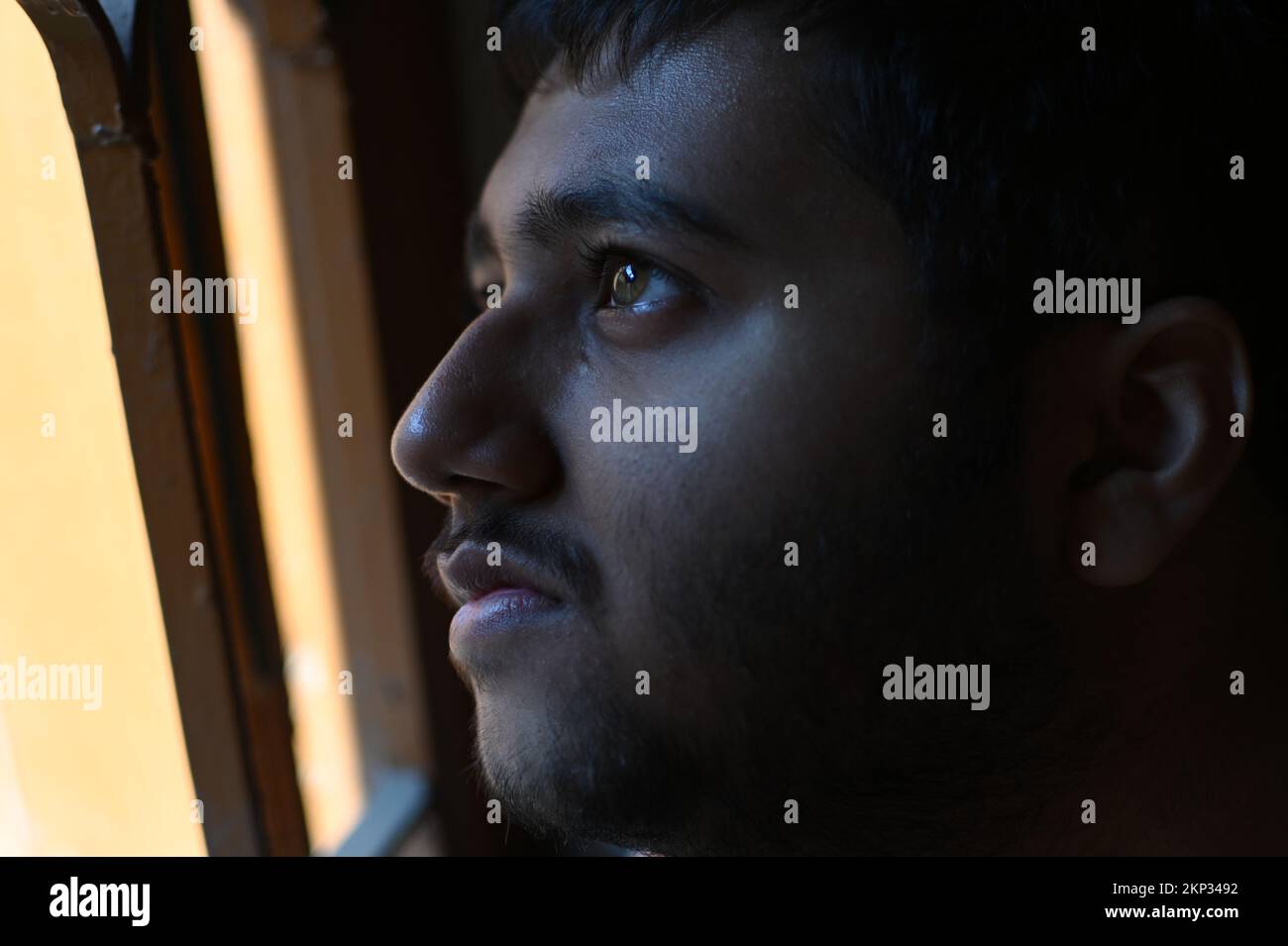 VIEWING THROUGH THE WINDOW Stock Photo - Alamy