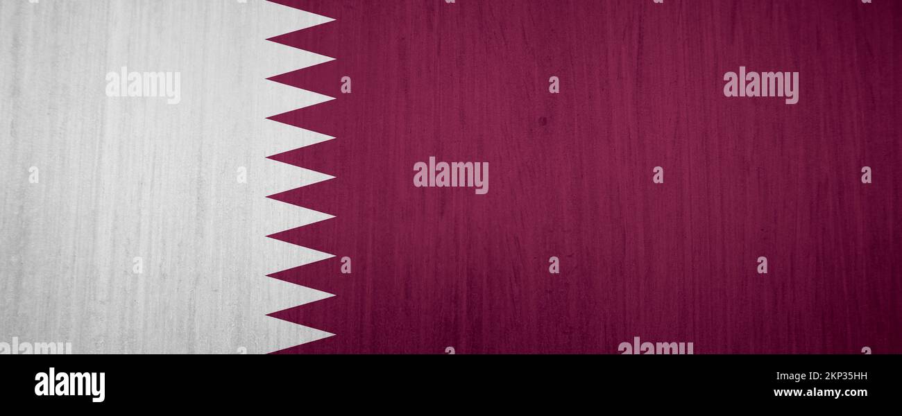 qatar flag texture as background Stock Photo - Alamy