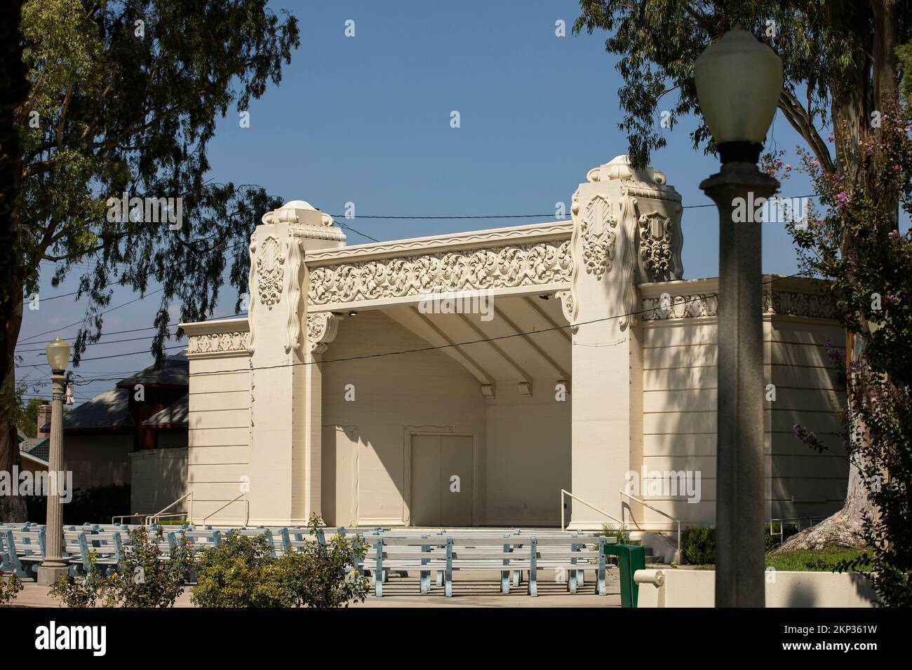 Colton, California, USA - September 18, 2022: Morning light shines on ...
