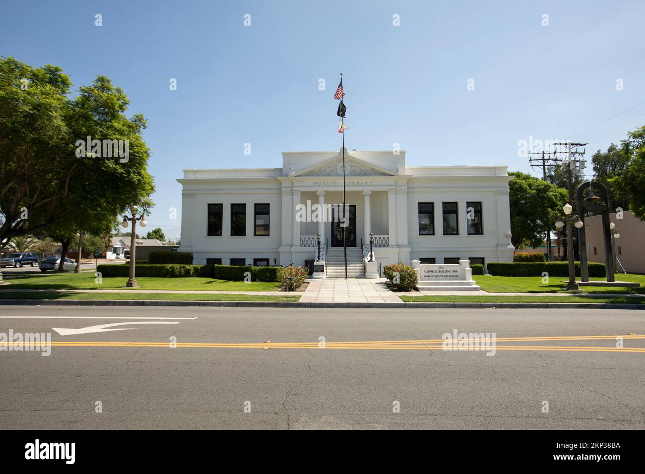 Colton, California, USA - September 18, 2022: Morning light shines on ...