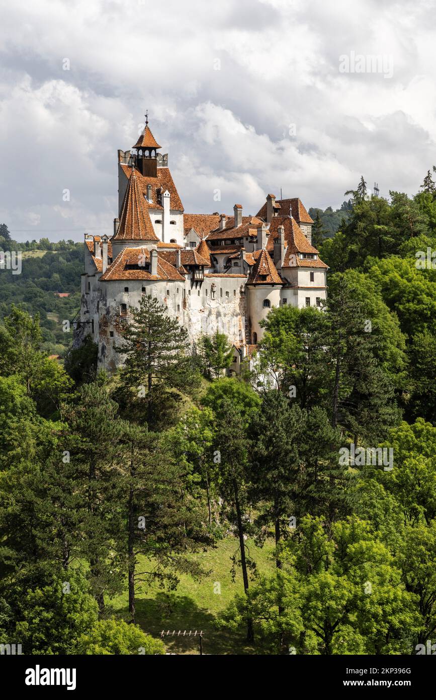 Bran Castle, known as Dracula’s Castle, in Bran Village, Transylvania ...
