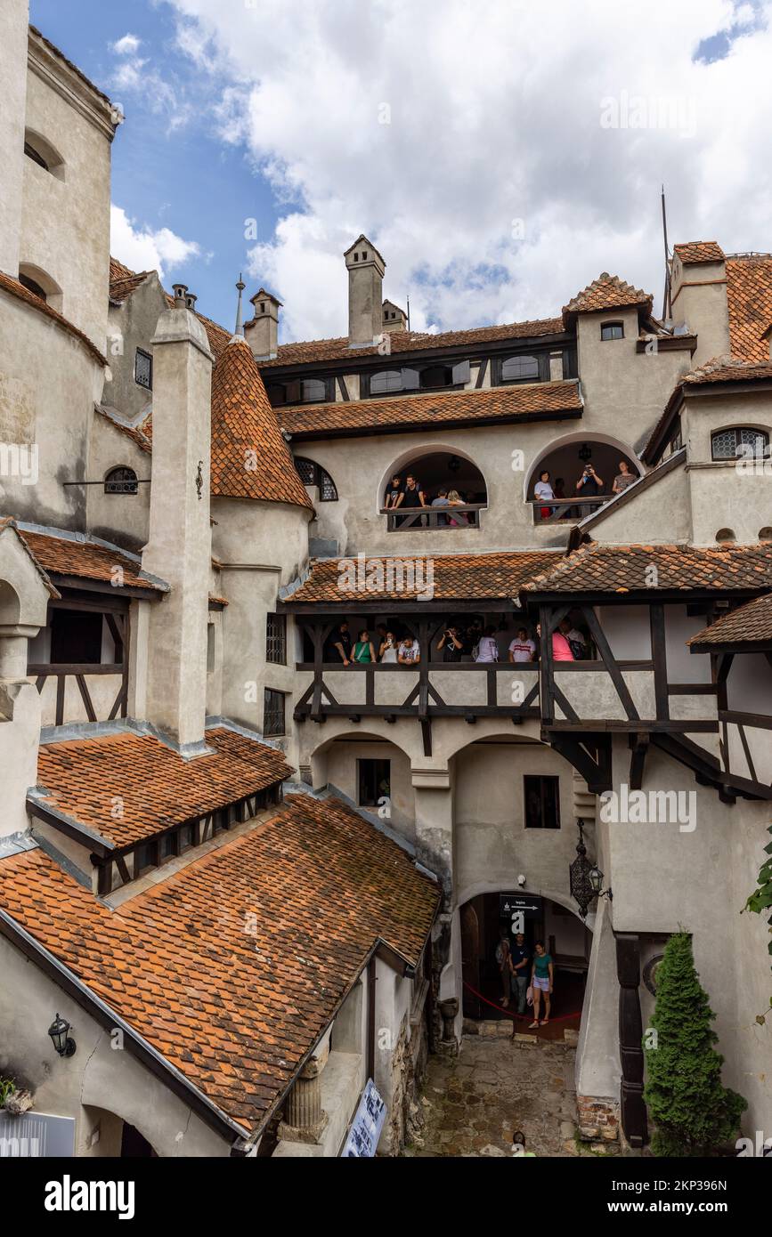 Bran Castle, known as Dracula’s Castle, in Bran Village, Transylvania ...