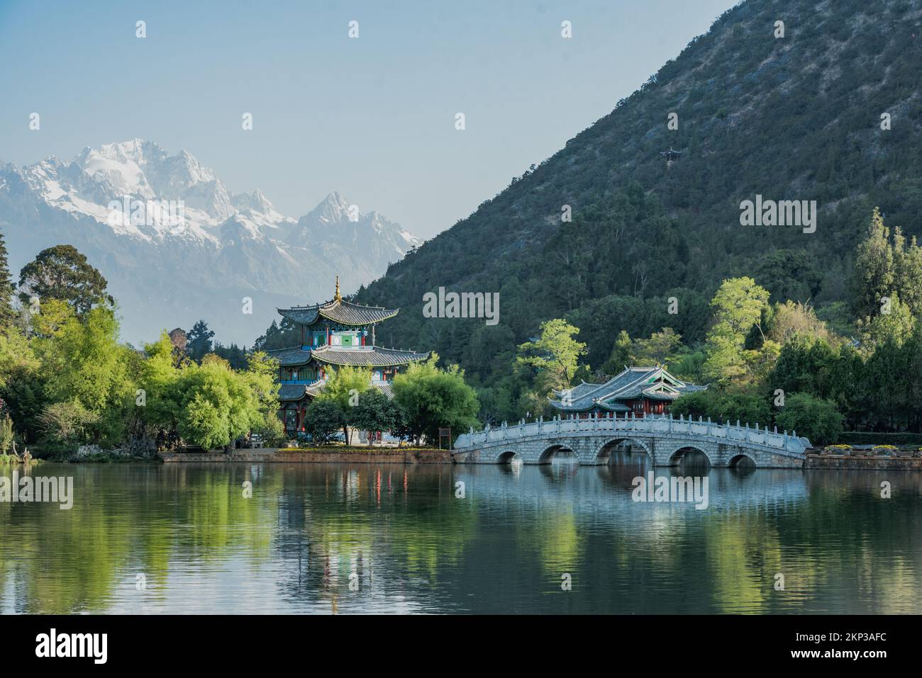 Travel China, Black Dragon Pool Landscape, a famous pond in the scenic ...