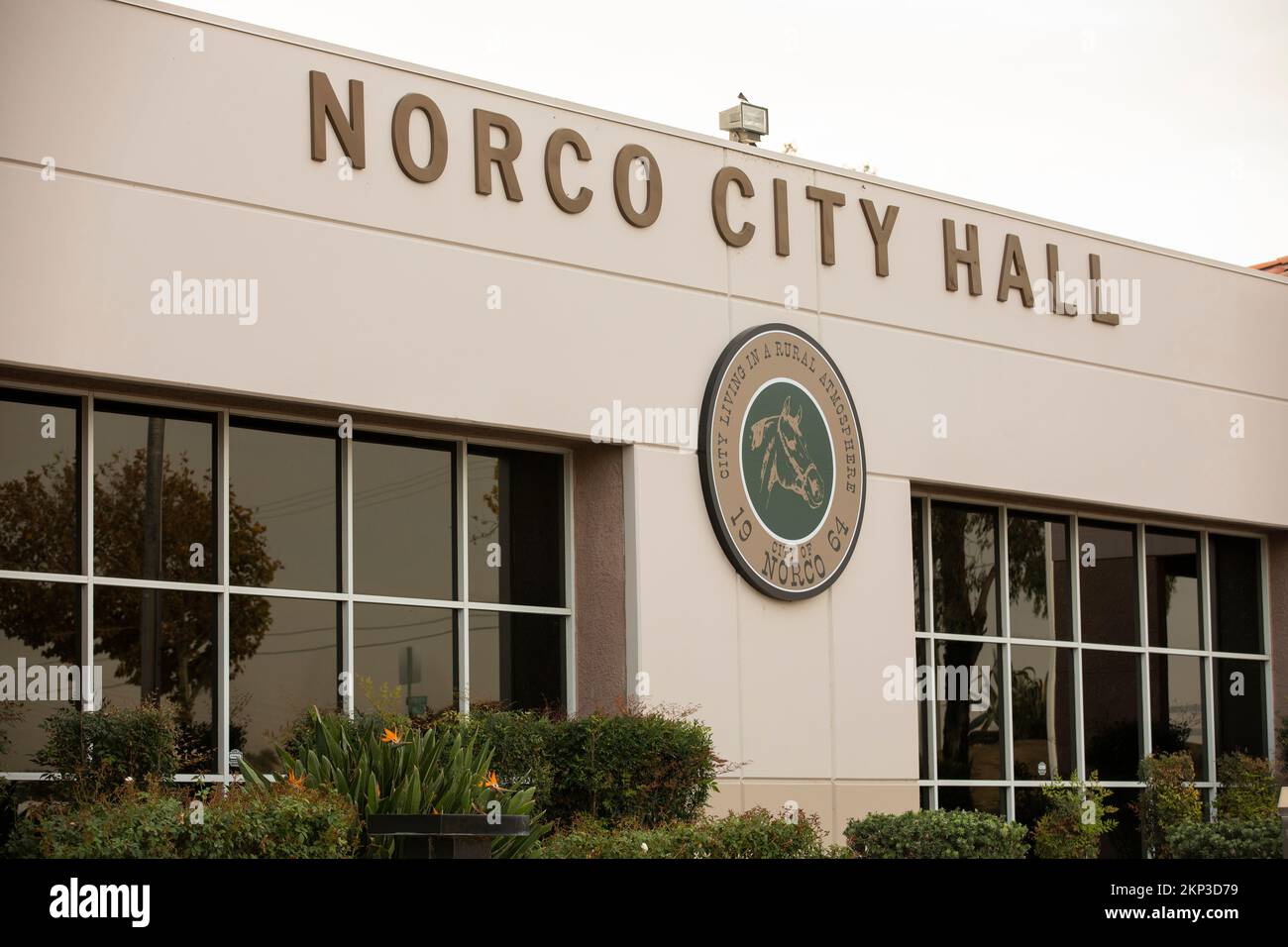 Norco, California, USA - October 22, 2022: Afternoon light shines on ...
