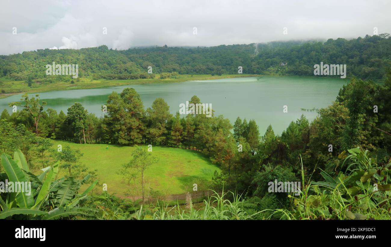 beautiful and amazing lake linow Stock Photo - Alamy