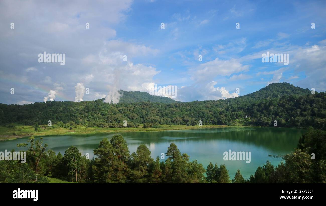 beautiful and amazing lake linow Stock Photo - Alamy
