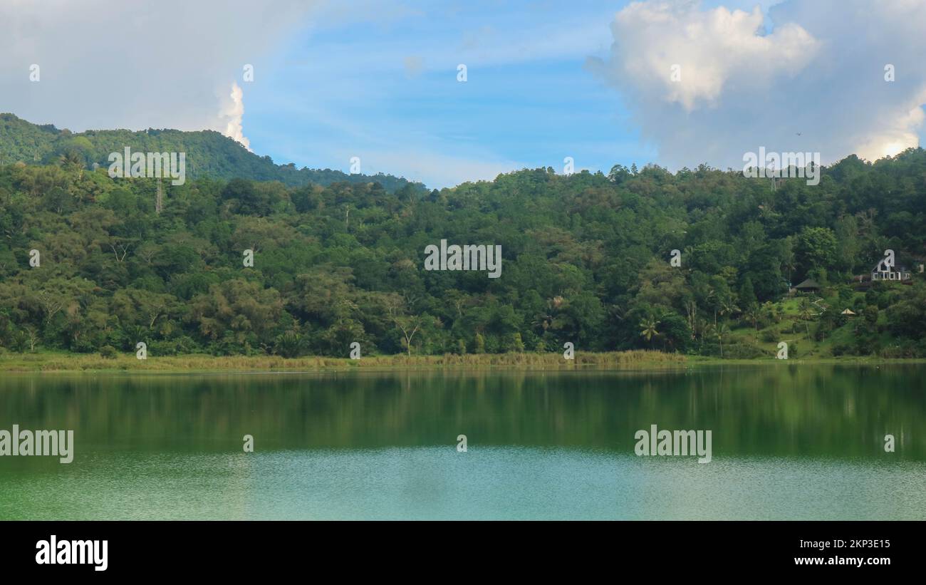 beautiful and amazing lake linow Stock Photo - Alamy