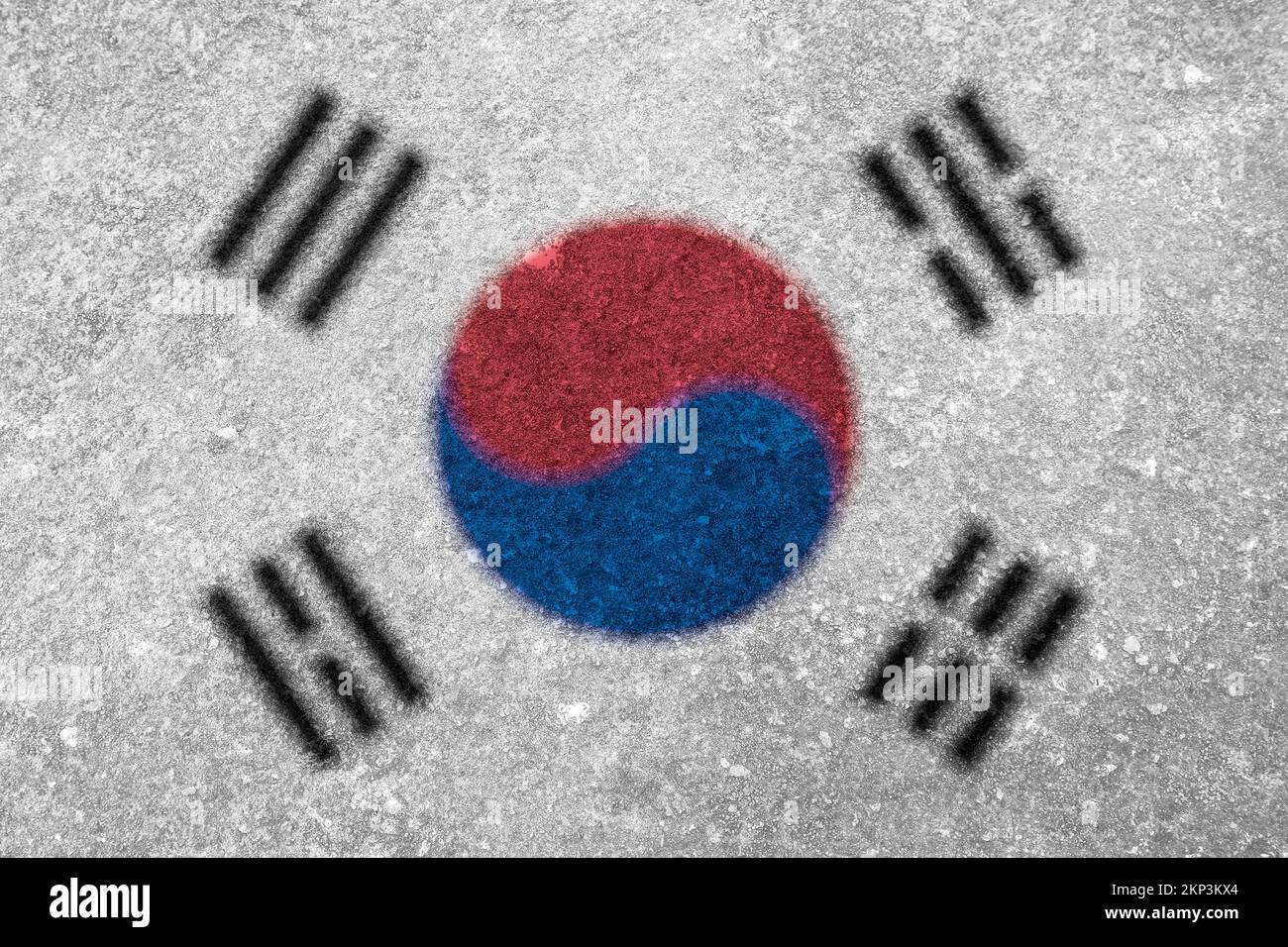 korean flag texture as background Stock Photo - Alamy