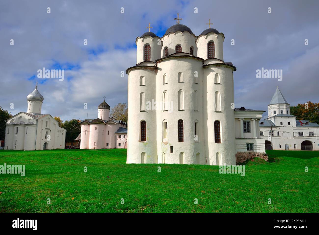 Yaroslav's farmstead in Veliky Novgorod. The ensemble at the Nikolo ...