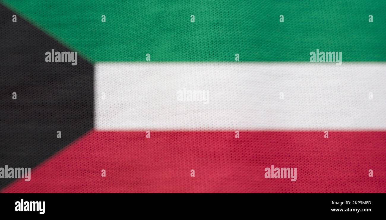kuwait flag texture as background Stock Photo - Alamy