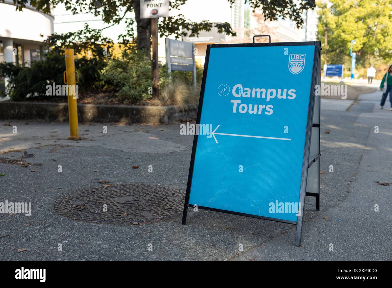 Vancouver, Canada - October 14,2022: View of Campus Tour sign at ...