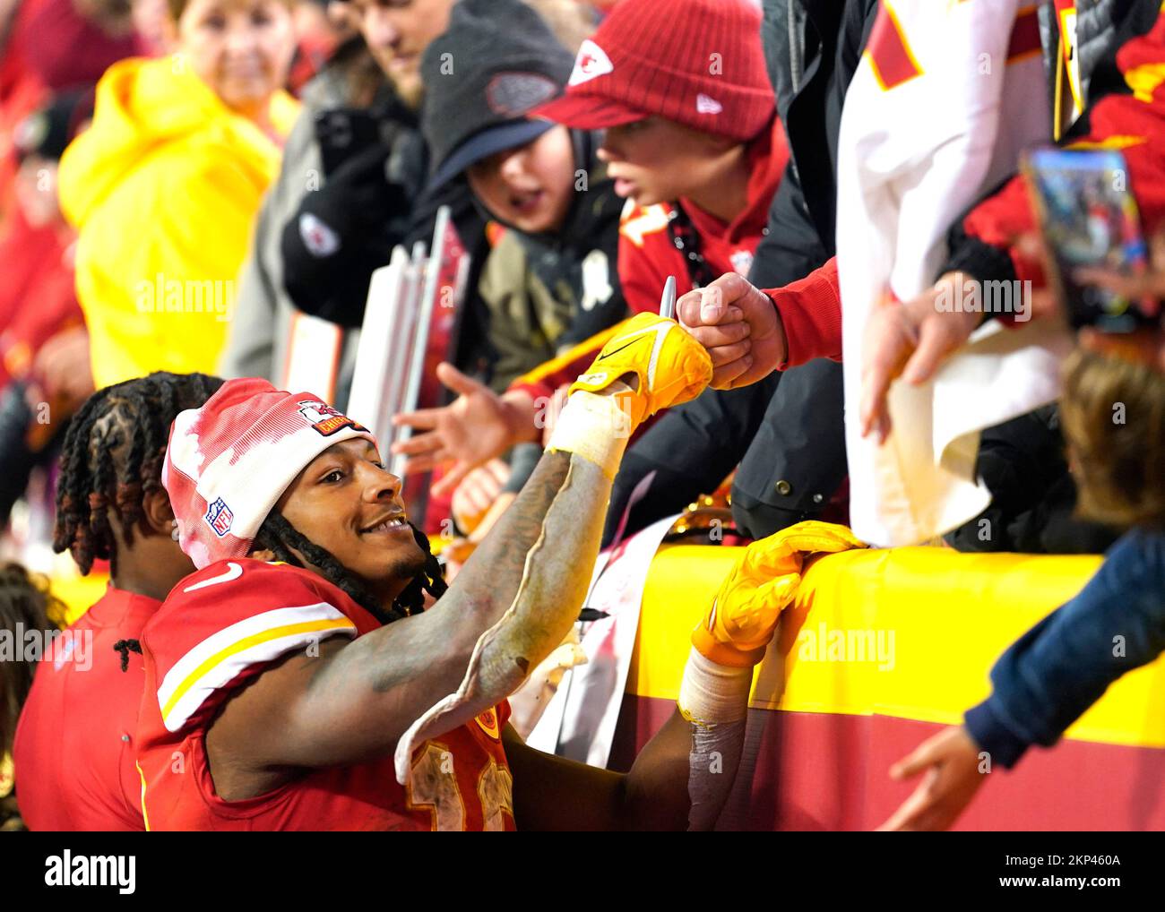 Kansas City, Missouri, USA. NOV 27, 2022: Kansas City Chiefs running ...