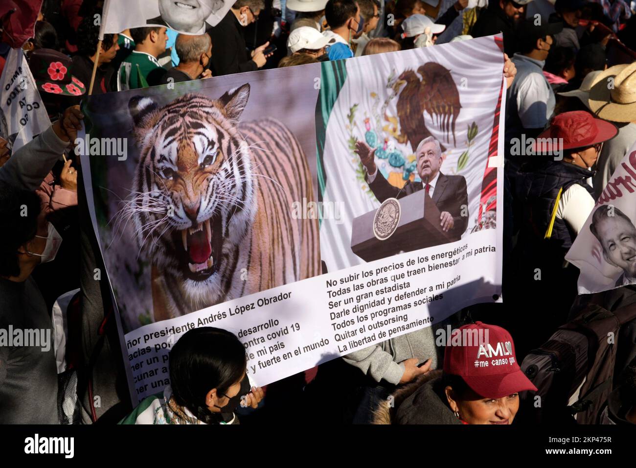 Non Exclusive: November 27, 2022, Mexico City, Mexico: Thousands of ...