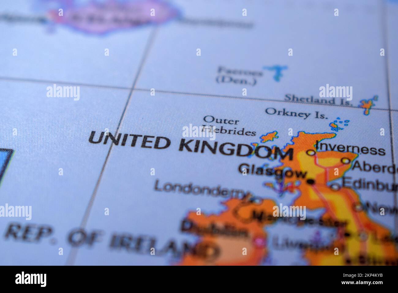 United kingdom political map hi-res stock photography and images - Alamy