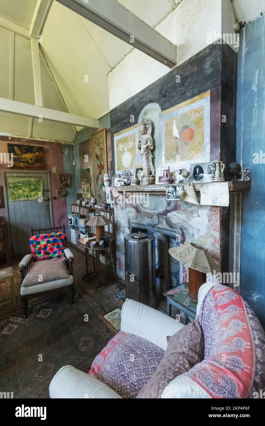 England, East Sussex, Firle, West Firle, Charleston House, The Home of ...