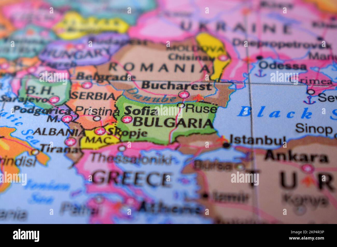 bulgaria on world map