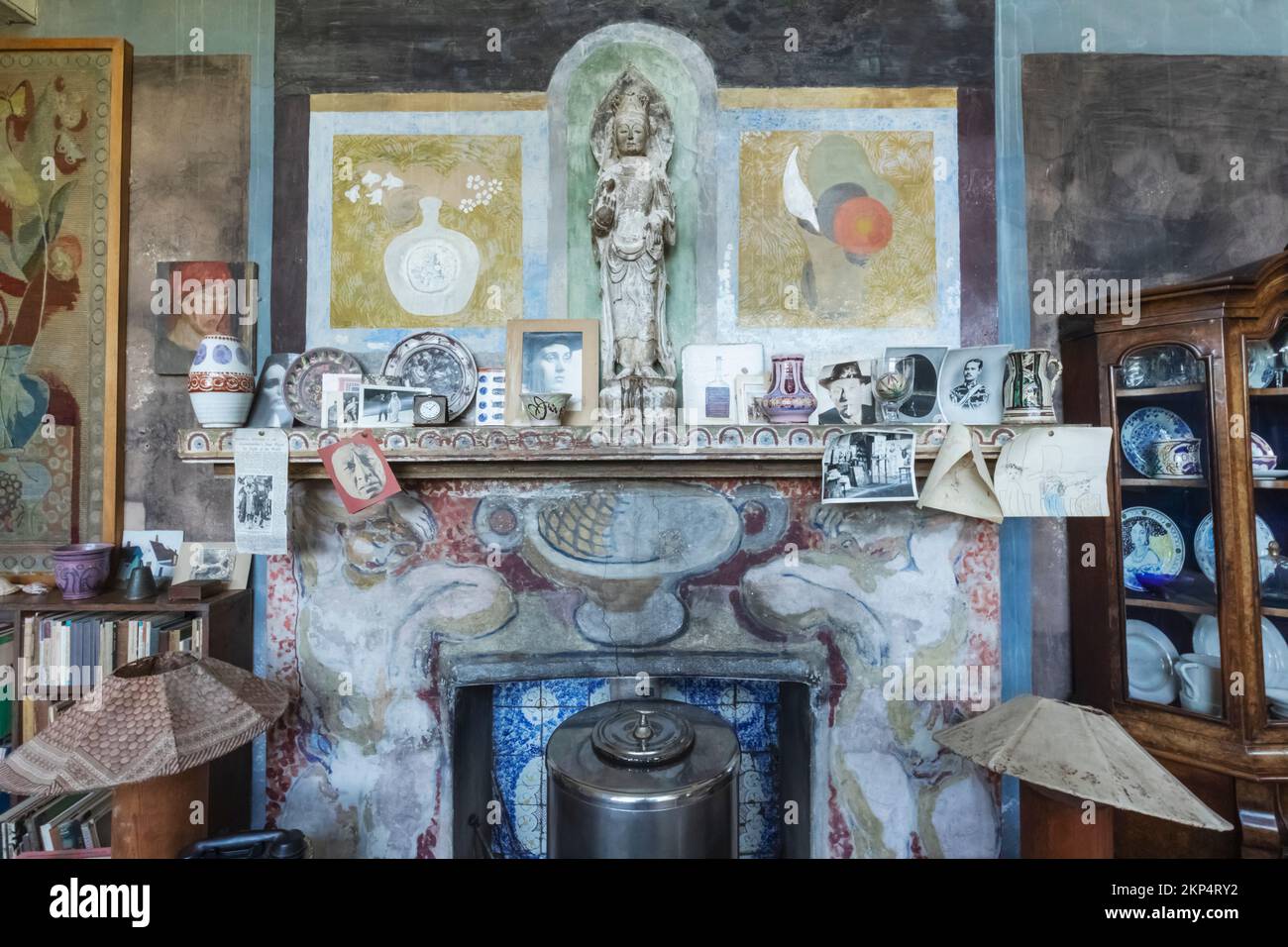 England, East Sussex, Firle, West Firle, Charleston House, The Home of ...