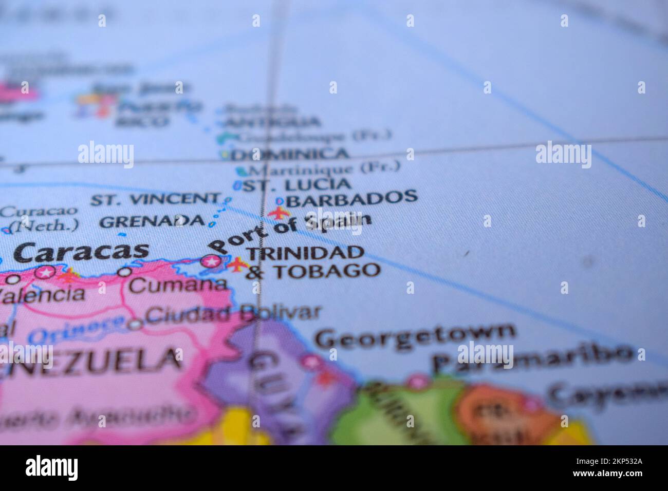 Trinidad map hi-res stock photography and images - Alamy