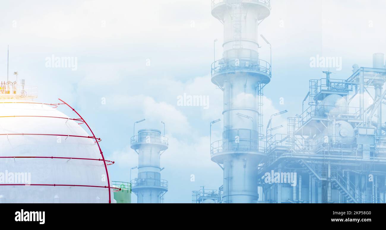 Industrial gas storage tank and gas turbine electrical power plant ... Industrial gas storage tank and gas turbine electrical power plant ...