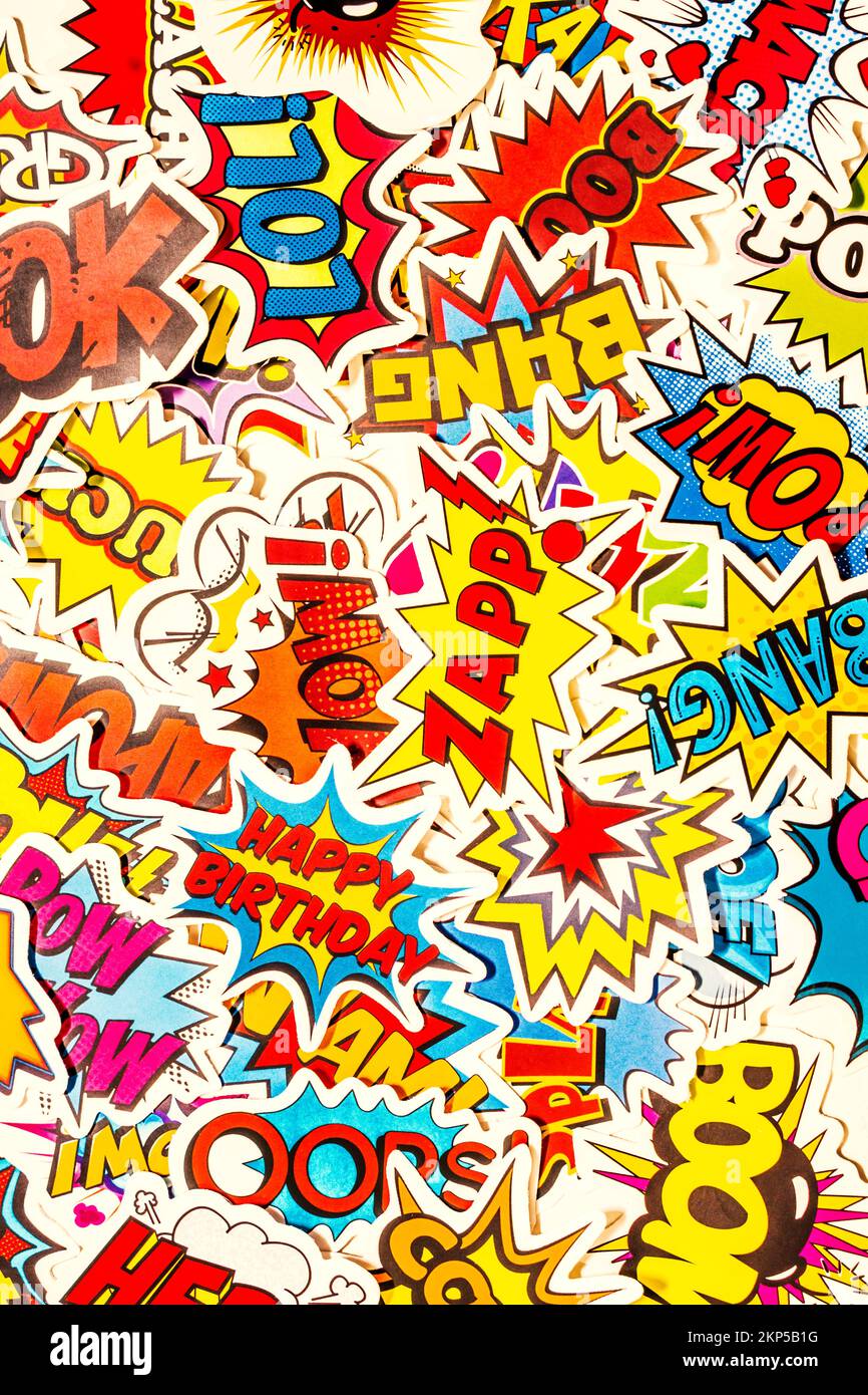 Pop bang colour hi-res stock photography and images - Alamy