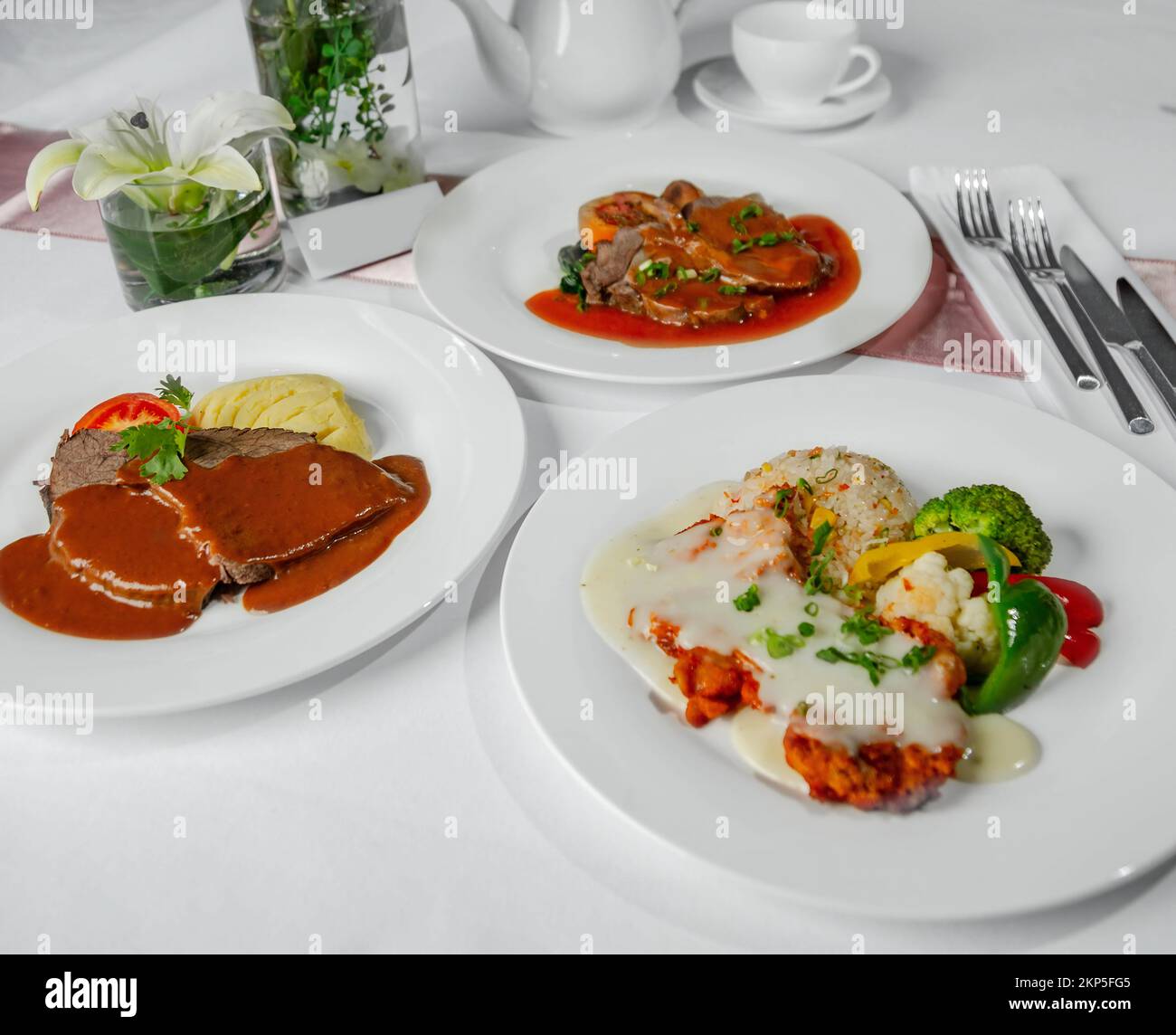 Luxury restaurant meal Stock Photo - Alamy