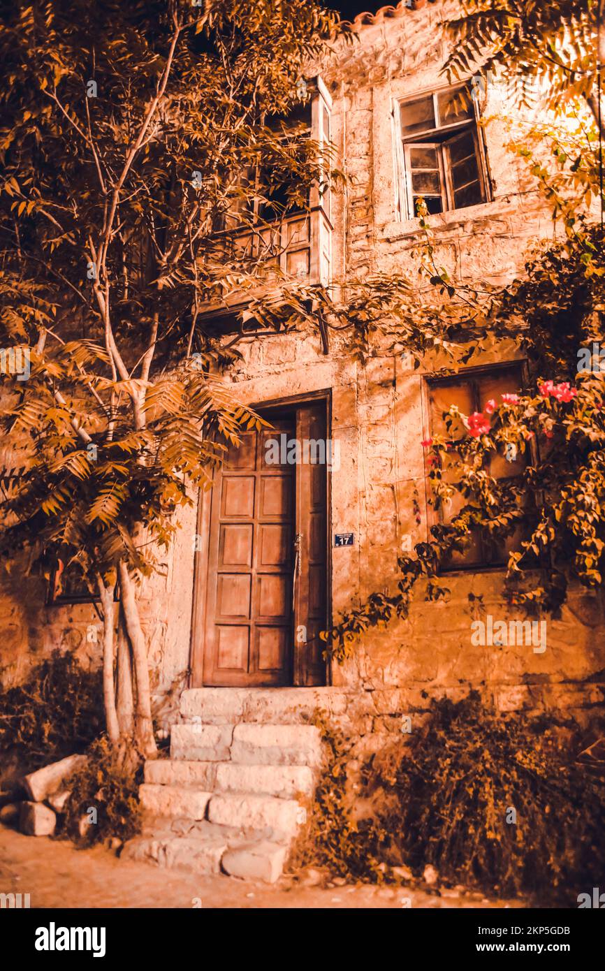 Old stone house in resort Stock Photo - Alamy