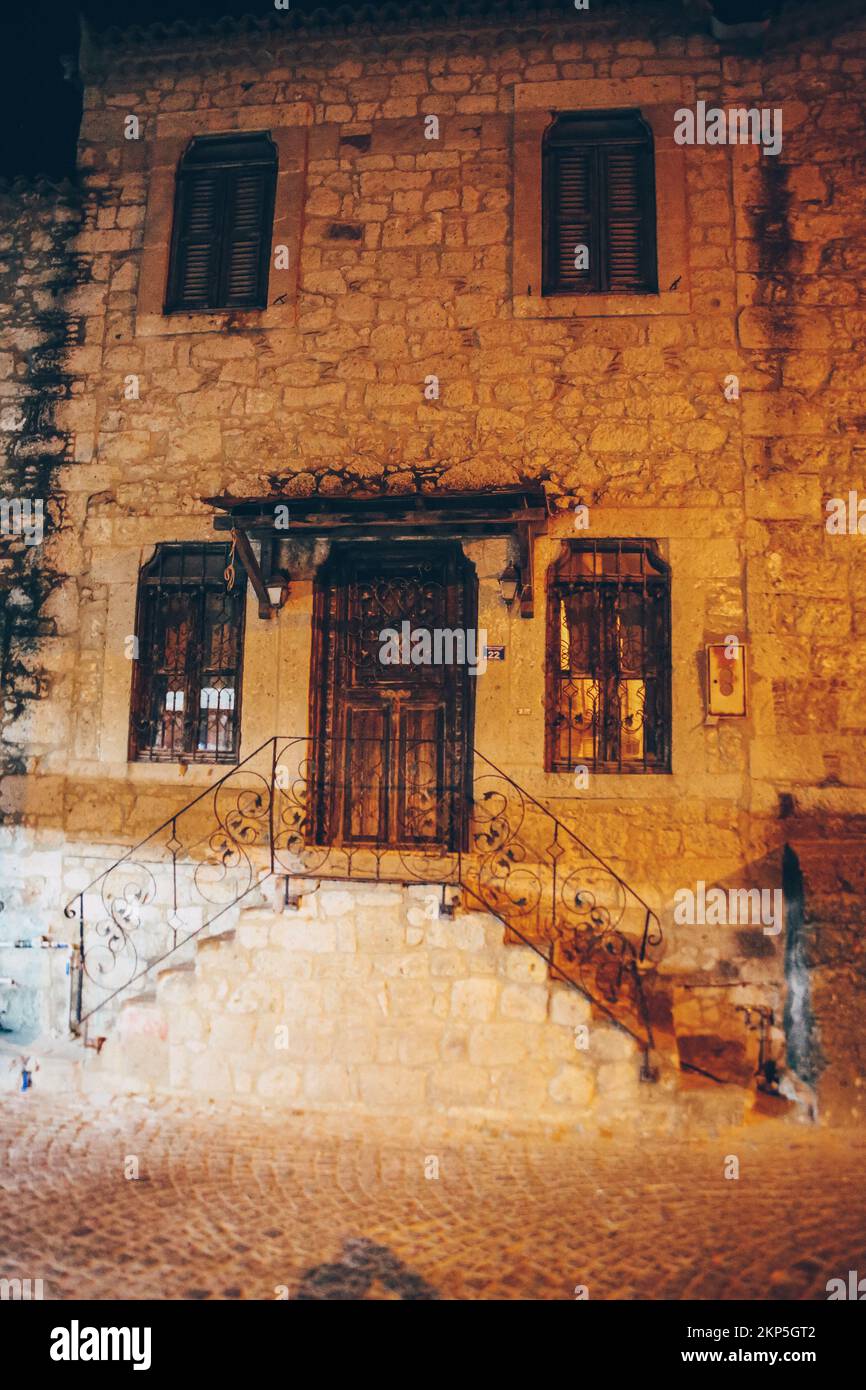 Old stone house in resort Stock Photo - Alamy