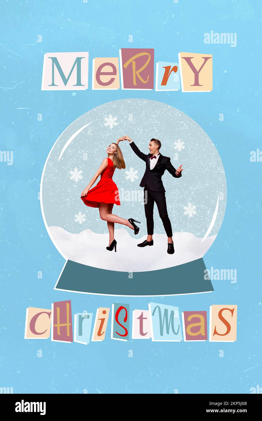 Creative abstract template graphics collage image of dreamy charming ...