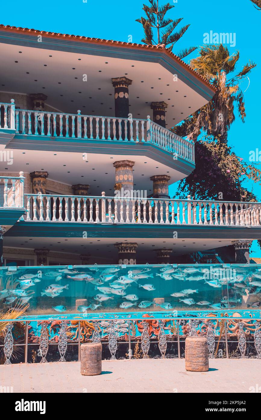 Beautiful house in the resort area Stock Photo - Alamy