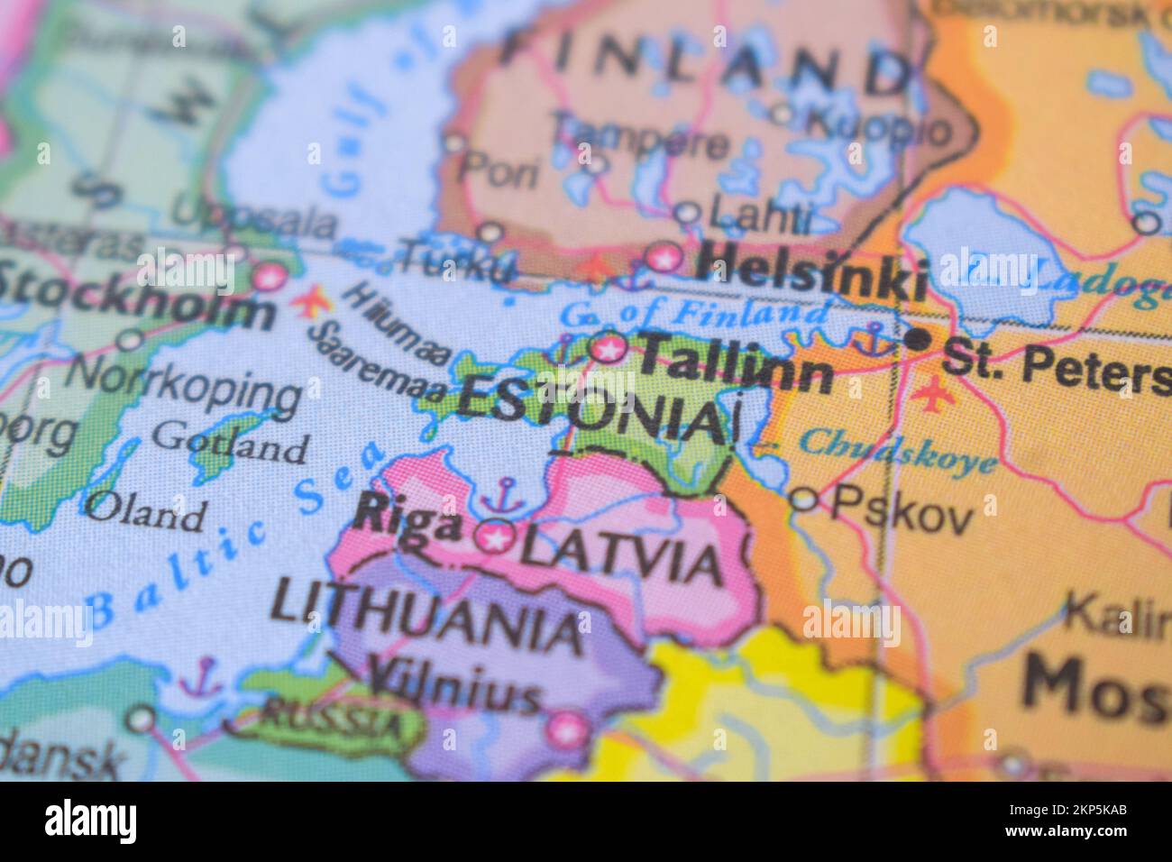 Map of tallinn hi-res stock photography and images - Alamy