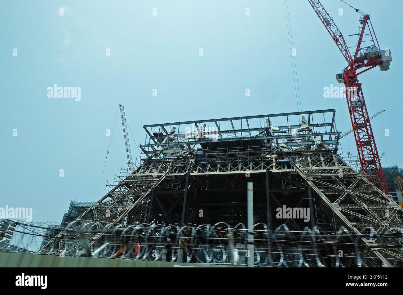 Tower construction site in Taipa, Macau Stock Photo - Alamy