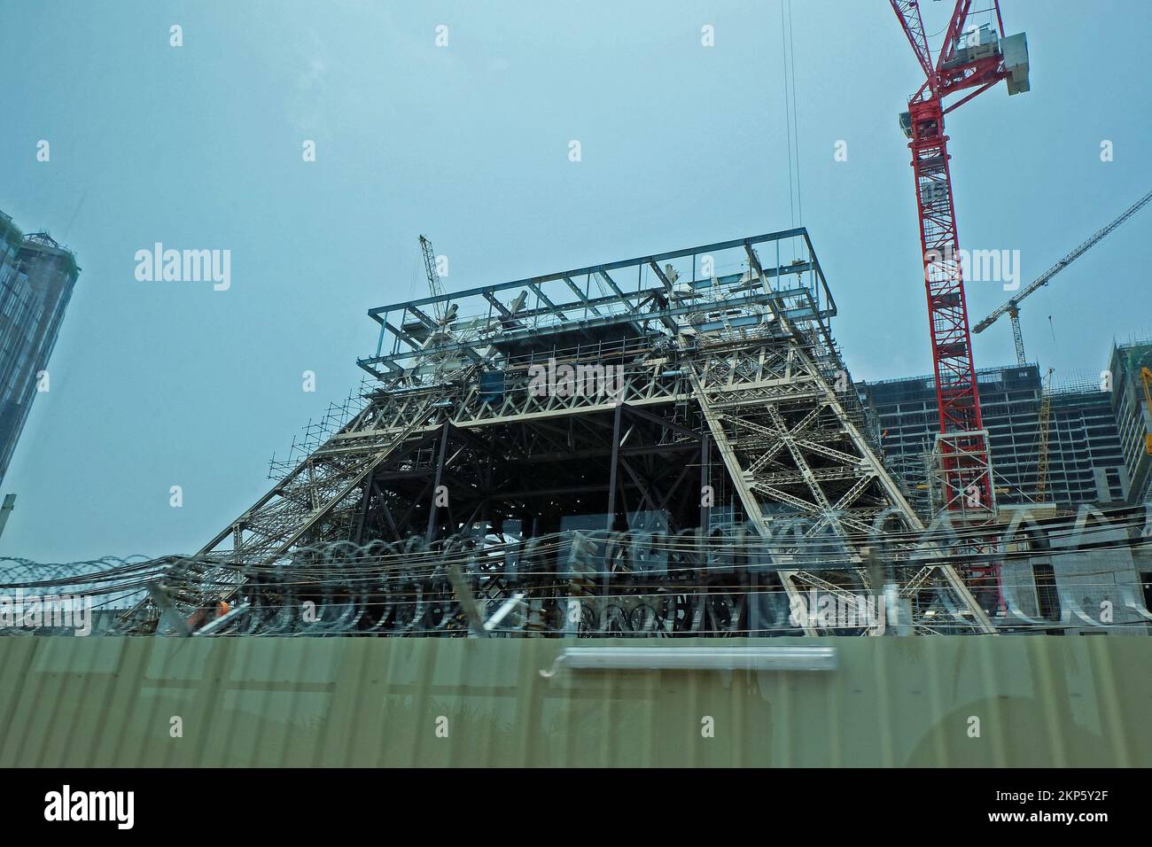 Tower construction site in Taipa, Macau Stock Photo - Alamy