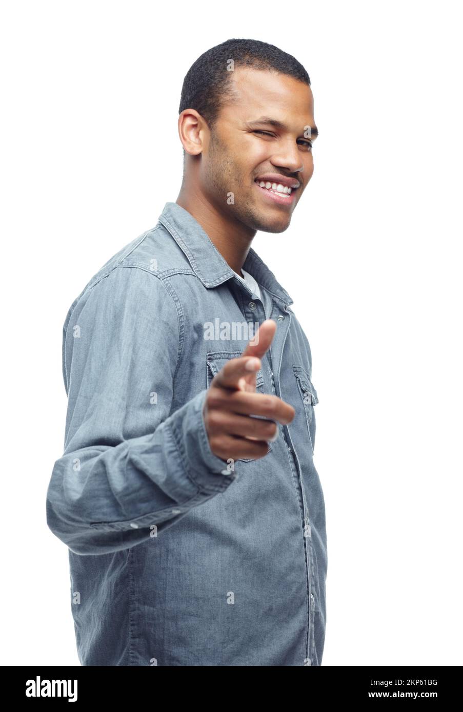 Confident and handsome. A cropped portrait of a happy young man ...